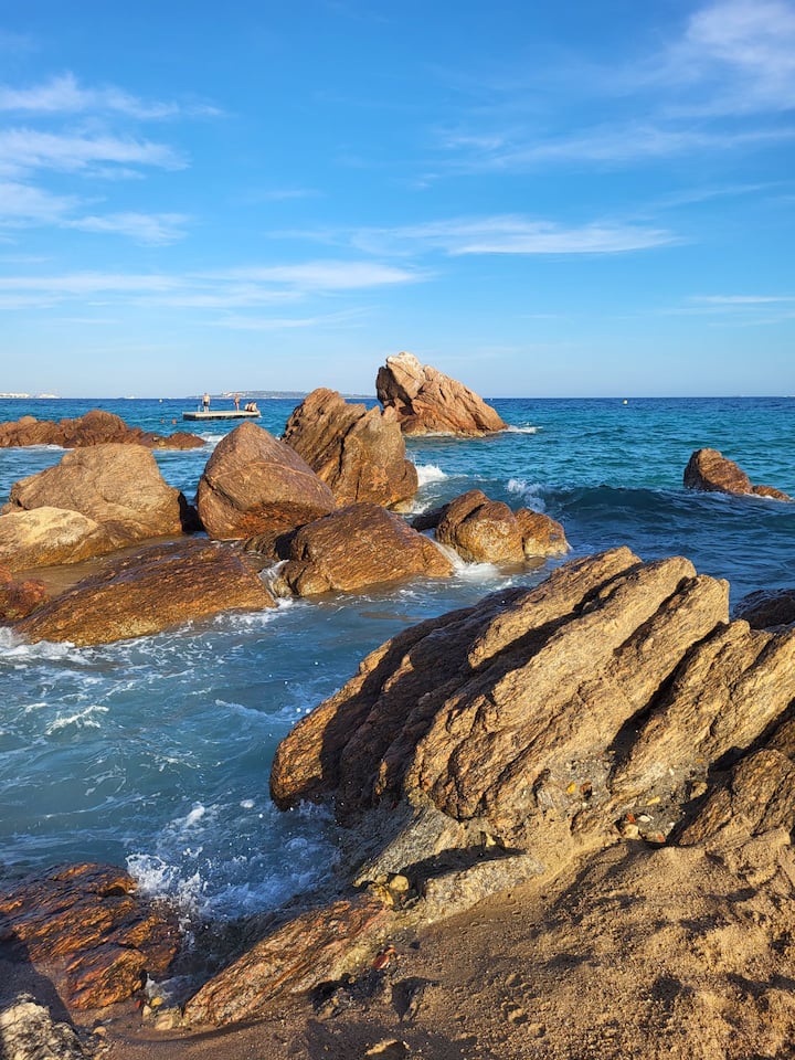 2 Pièces Vue Mer Proche Plages + Fibre - Cannes