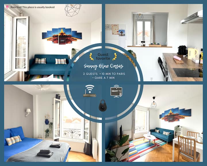 Oasis Bleue • Lumineuse • 10min De Paris - La Garenne-Colombes