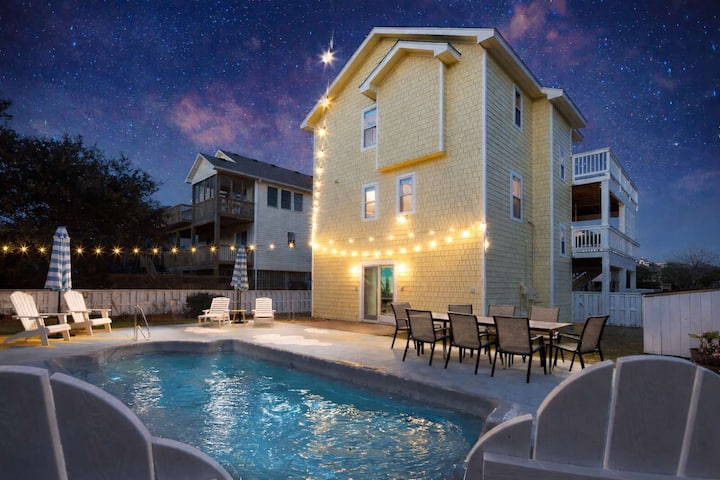 5br Oceanside W/ Pool, Hot Tub, Game Room - Corolla, NC