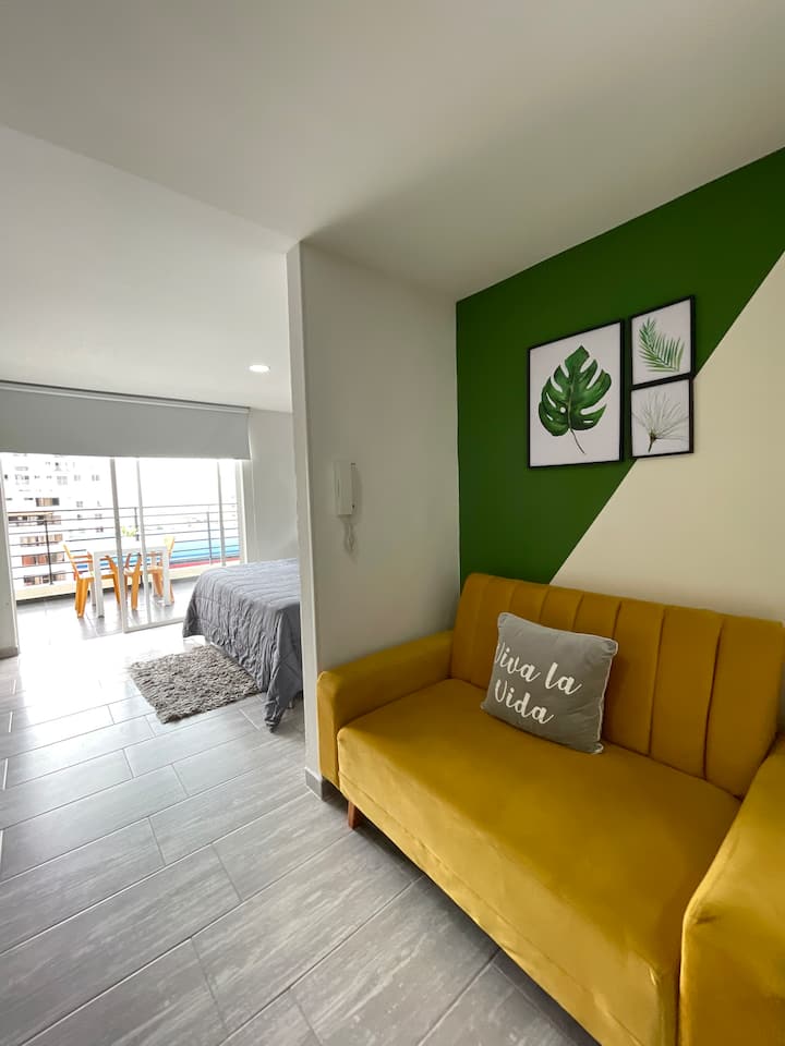 Loft Moderno Con Balcón Y Vista A La Ciudad” - Bucaramanga
