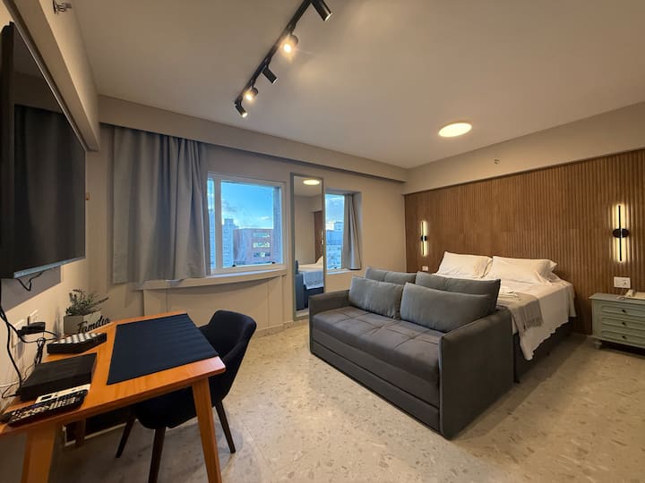 Apto Hotel Reformado/lava Seca/cama Queen/paulista - Sao Paulo