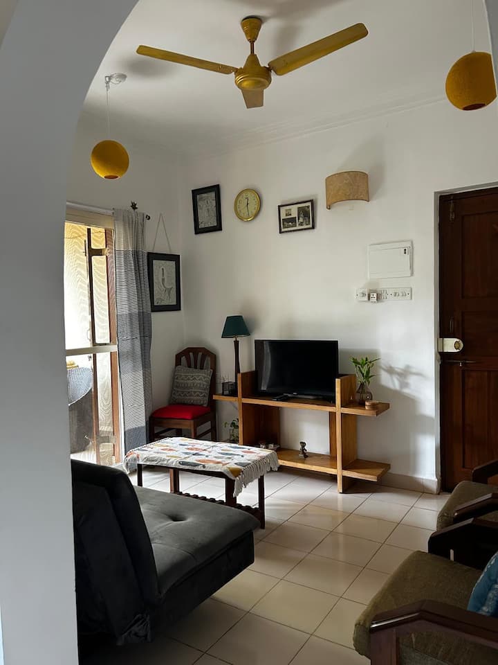 Highland Cream Beautiful 1 Bhk 650 Meters To Beach - Goa