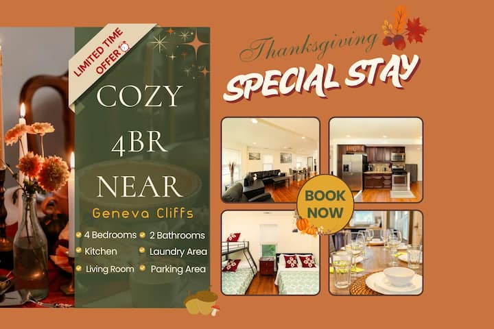 988/2 - 4br Boston|cozy Getaway Near Geneva Cliffs - Massachusetts