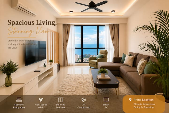 Un1 37 Millionaire Seaview Bathtub Gmc Gurney 无敌海景 - Tanjung Tokong