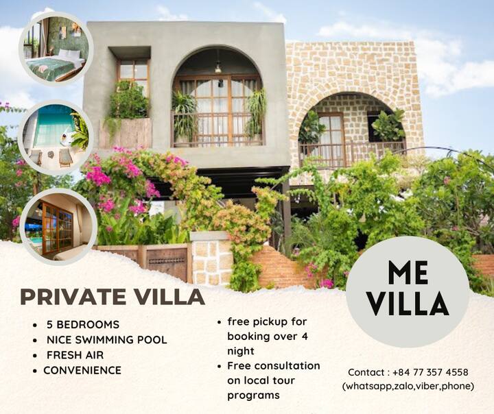 Me Villa-5br/ Nice Pool-garden/5min To Old Town - Hội An