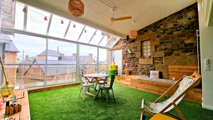 Appart Cocooning Proche Du Port-véranda Tropical - Perros-Guirec