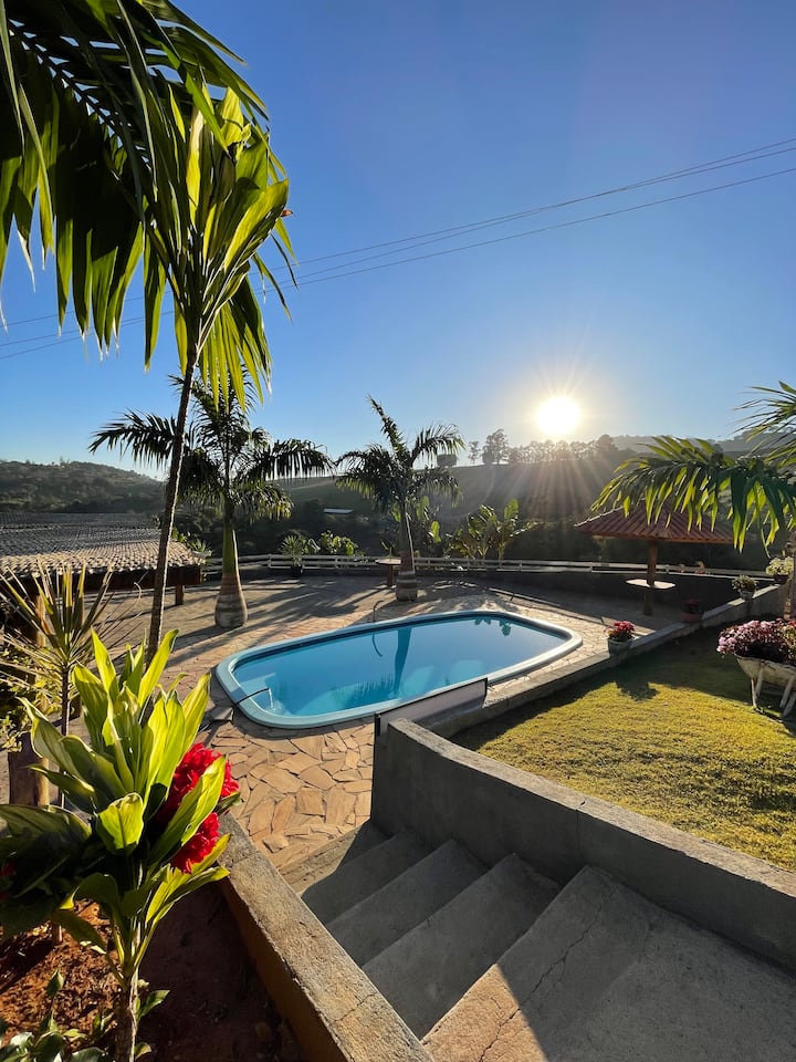 Chácara Aconchego, Piscina E Vista àS Montanhas - Socorro