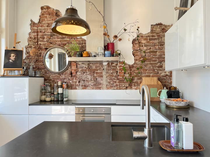 Spacious, Warm & Stylish City House Near Harlem Cs - Haarlem