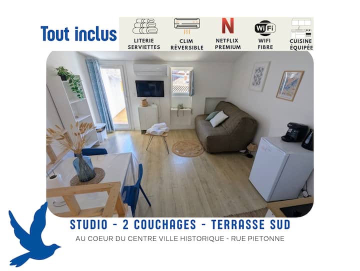 L'oiseau Bleu  Clim  All-inclusive  Terrace - Aubagne
