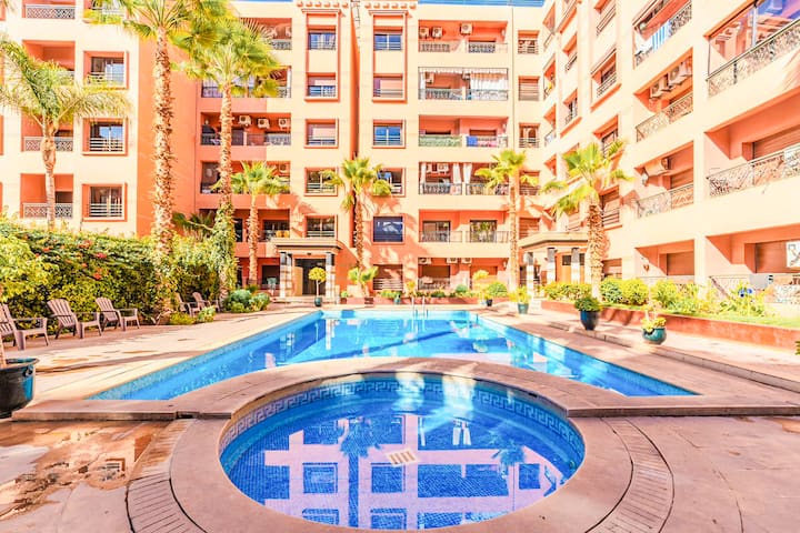 53 - Top Localisation, Neuf, Piscine & Vue Balcon - Marrakesh
