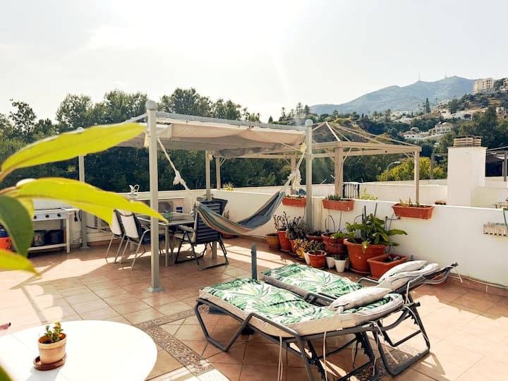Penthouse, Parking Huge Terrace A/c , Pool, Beach - Benalmádena