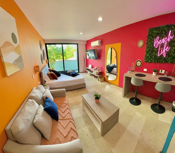 Departamento Romántico, Céntrico, Piscina, Sauna! - Playa del Carmen