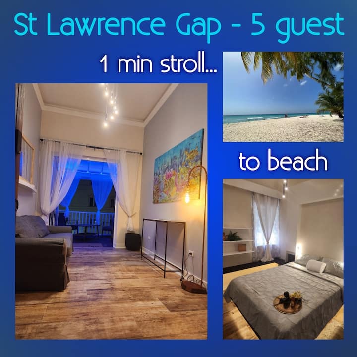 #4 Queen Bed, Beach 1min, St Lawrence Gap, ‘Dream’ - Barbados