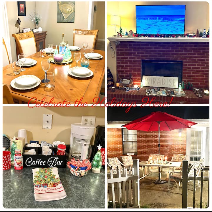 Holidays Ready! Spacious, Fenced, Fireplace! - Dauphin Island, AL
