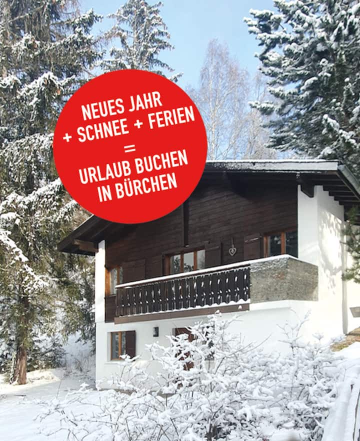 Chaletwohnung Im Wallis/bürchen M. Balkon U.garten - Bürchen