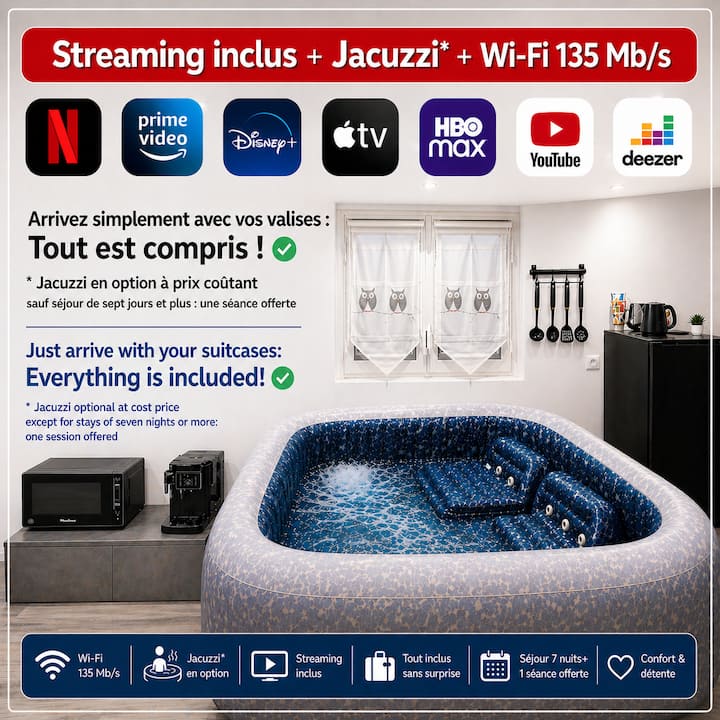 Chez Pascal Et Louna Au Calme Avec Jacuzzi ! Rer B - Sevran