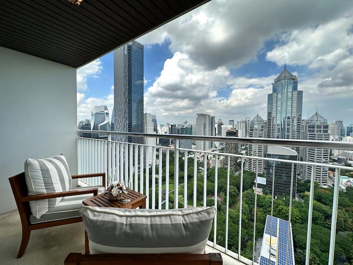 Asia Penthouse Near Skytrain, Siam & Lumpini Park - Bangkok