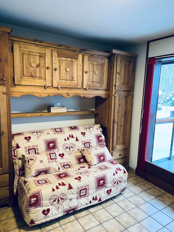 Studio Avec Superbe Vue Sur Le Dôme De Miage - Les Contamines-Montjoie