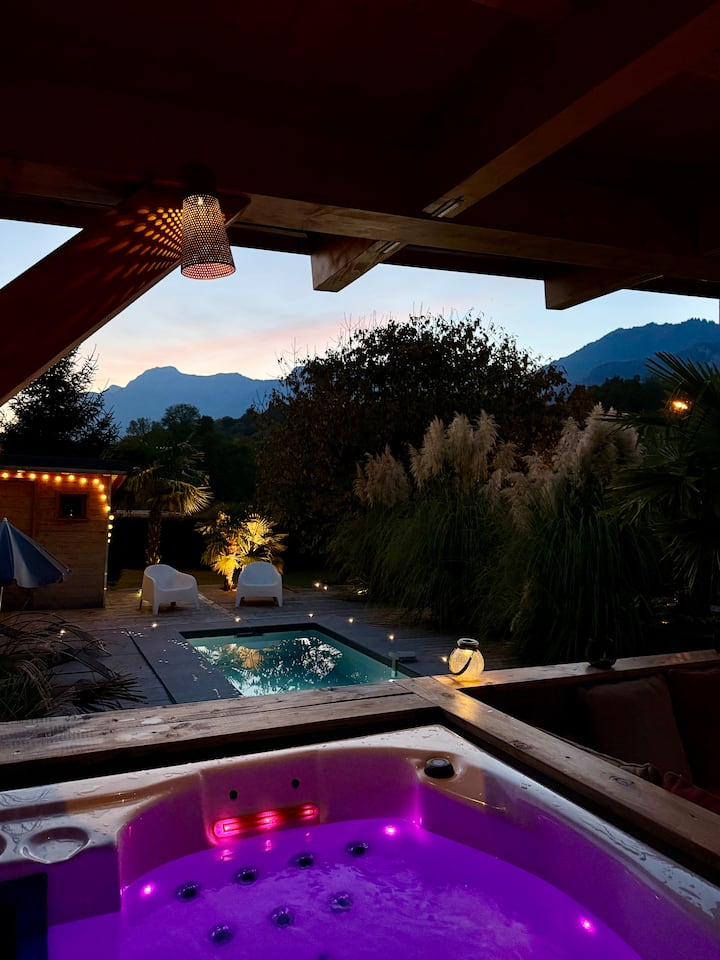 L’oasis De Détente - Sauna Jacuzzi Piscine - Aiguebelle