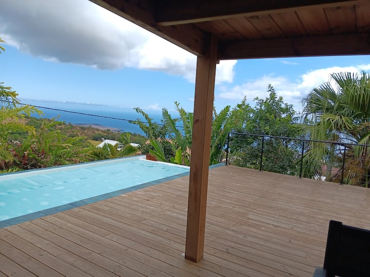 Maison Vue Mer 180°/piscine Entre Lagon Et Maïdo - La Réunion