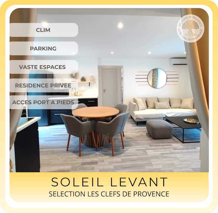 Soleil Levant - Standing T3 Climatisé Avec Parking - Cassis