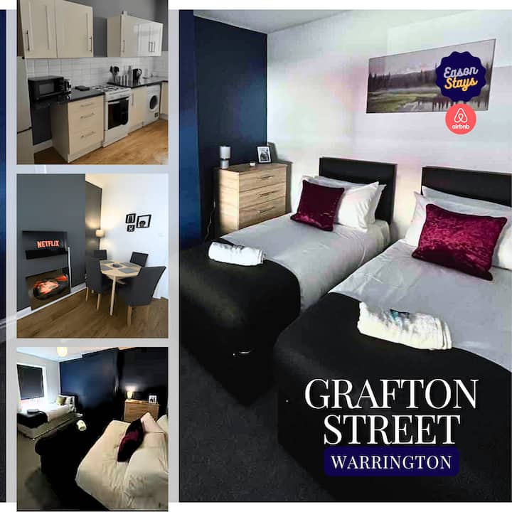 Warrington Base | Near Shops & Rail | 2br - Warrington