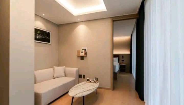 엘본더스테이#장기환영#호텔수건어메니티#역과 해운대 바다가 가까운 숙소 :  연인&가족 콘도 - Busan