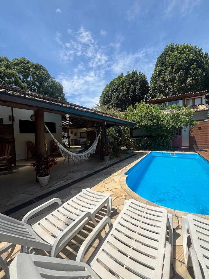 Vila Saíra - Chalé Vermelho A 50m Da Praia - Ilhabela