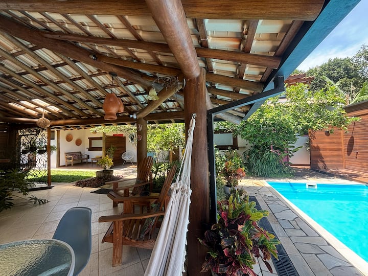 Vila Saíra - Chalé Vermelho, Piscina, 50m Da Praia - Ilhabela