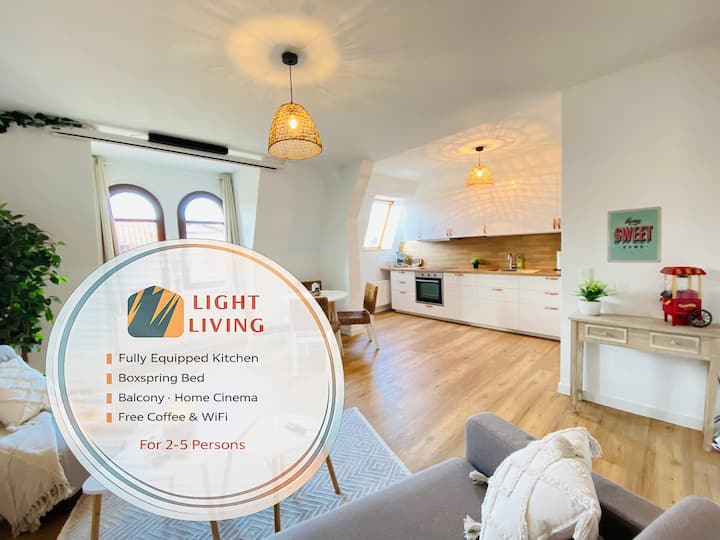 Kino-apt Nahe Uniklinik | Balkon | Am Elberadweg - Magdeburg