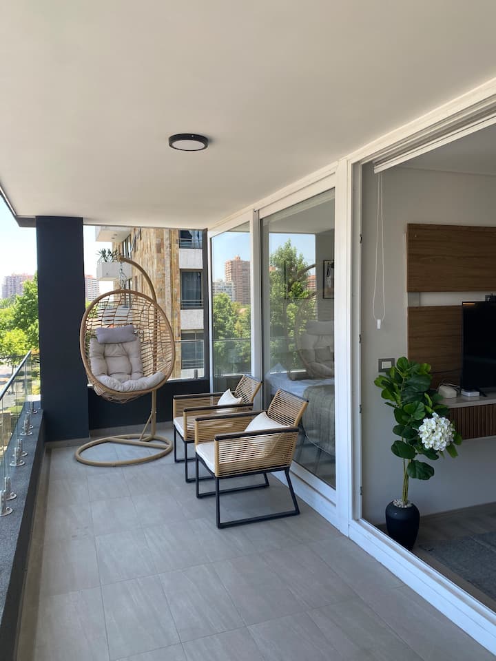 Estacionamiento | Departamento Nuevo | Piscina - Las Condes