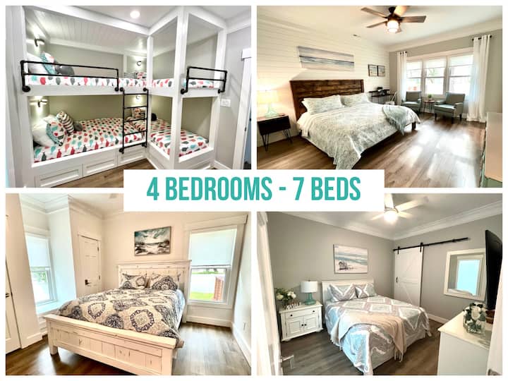 Renovated Ranch - 7 Min To Beach - Sleeps 12 - Oak Island, NC