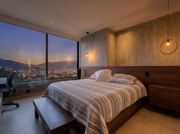 Panoramic View | A/c | 12th Fl, El Poblado - Envigado