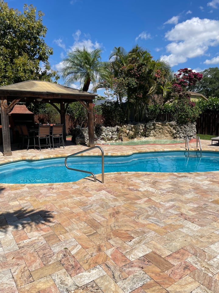Home With Private Pool, Parking, Pool Table, W/d - Sunrise, FL