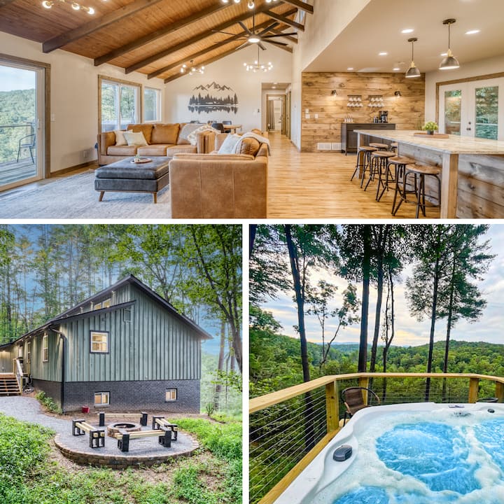 Epic Mountain Views - Hot Tub-theater-game Room - Ellijay, GA