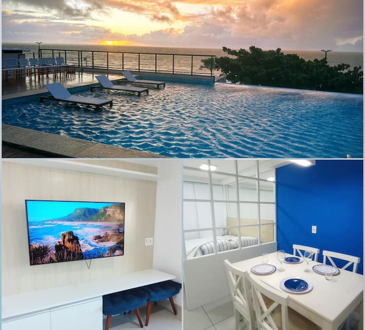 Apt Lindo E Moderno Em Condomínio Clube Na Praia! - Recife