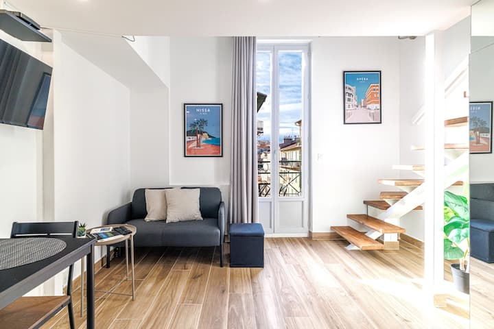 Studio Duplex - Carré D'or - Proche Plage - Nice