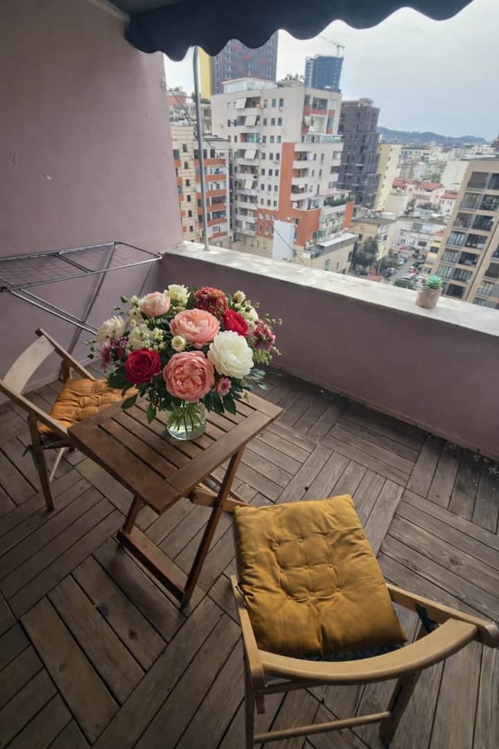 Pastel Rooftop @Square W/ 24h Self Check In - Tirana