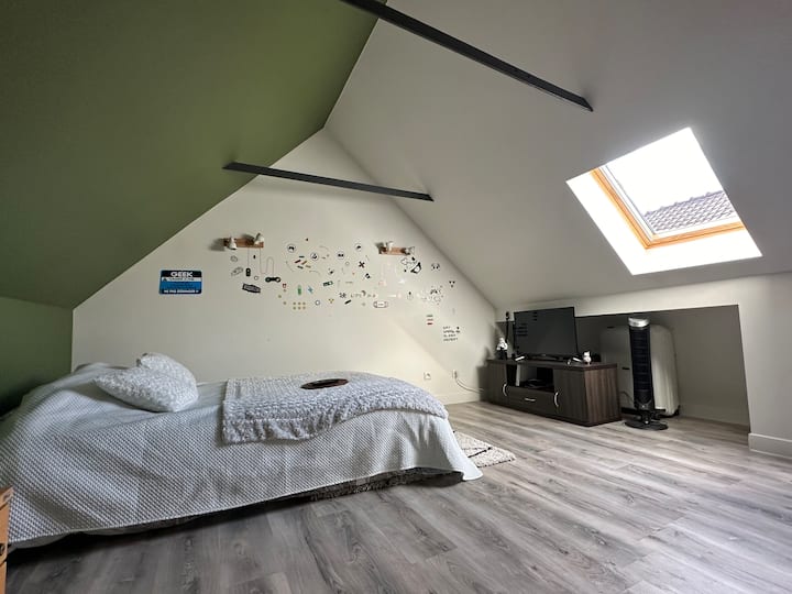Chambre Proche Lille Dans Loft 120m2 - Seclin