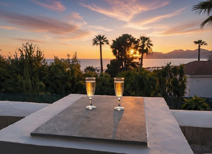 T3/41m2/paradis Vue Mer à Cannes/parking Sécurisé - カンヌ