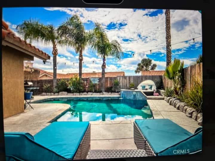 Tiki Flame Oasis Lighted Pool & Tiki Haven Bar - Hemet, CA