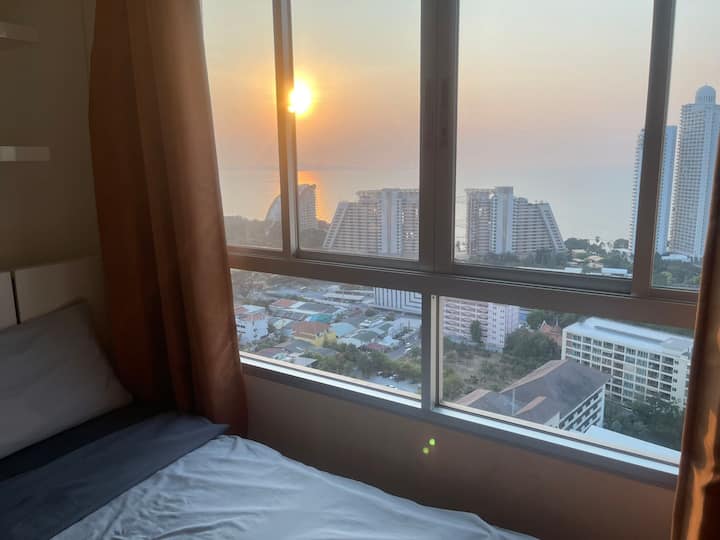 Pattaya Sea View Condo 28 Floor,near 21 Terminal - Pattaya City