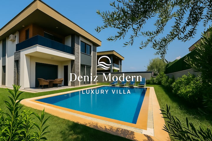 Modern Lüks Villa Isıtma Ve Soğutmalı Havuzlu - Turquie