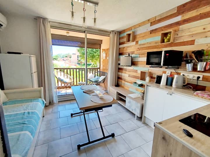 Joli Studio Canet Plage, Piscine Clim Et Parking - Francia