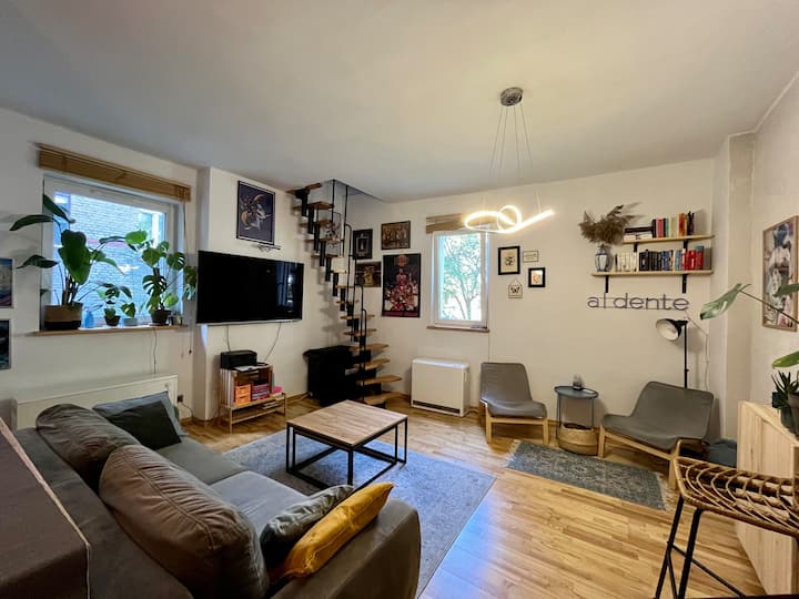 Klimatyczny Loft Z Kominkiem - Poznań