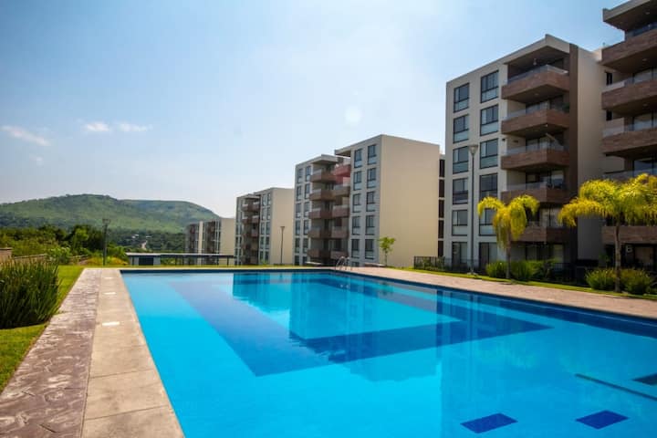 Green House Con Alberca Y A/c: 3 Hab, 2 Baños+wifi - Xochitepec