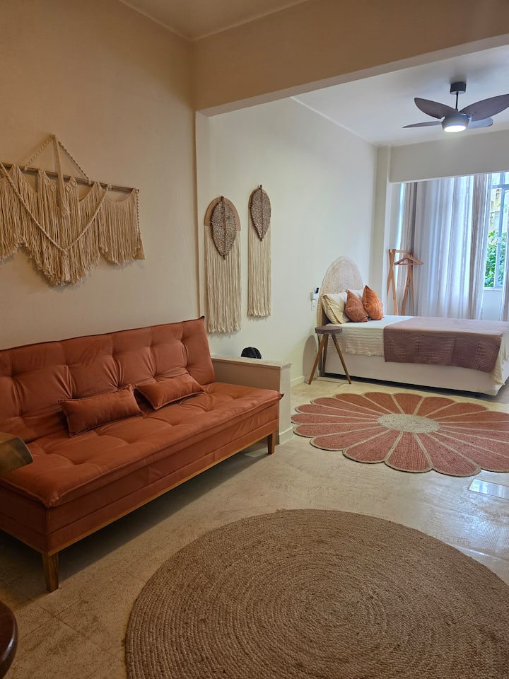 Loft Vista Mar/ Loft 2 Minutinhos Da Praia - Copacabana