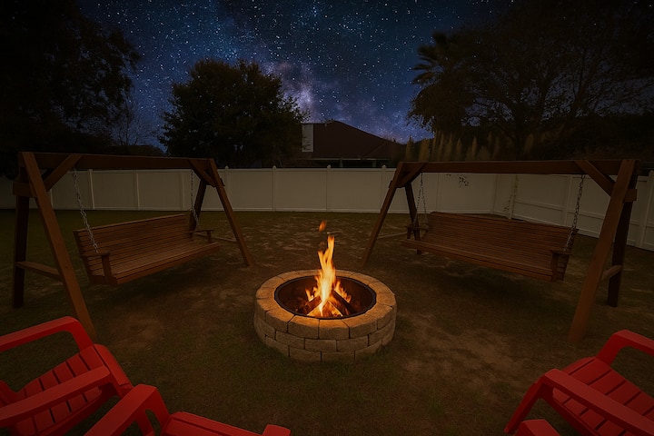 2 King Beds Firepit Close To Dt Savannah•hyundai - Pooler, GA