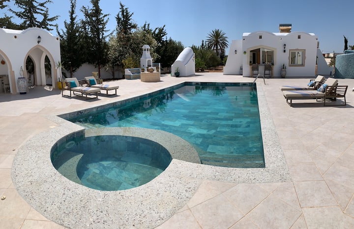Piscine 100% Privée & Calme Sous Les Palmiers - Midoun