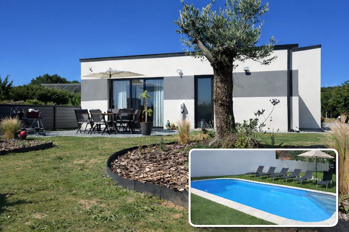 Gite Rose Plein Pied, Accès Piscine Et Spa Jacuzzi - Barneville-Carteret